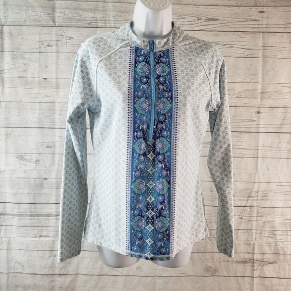 Aqua Et Sol | Tops | Aqua Et Sol Womens 2 Zip Rashguard Top Sz Large ...